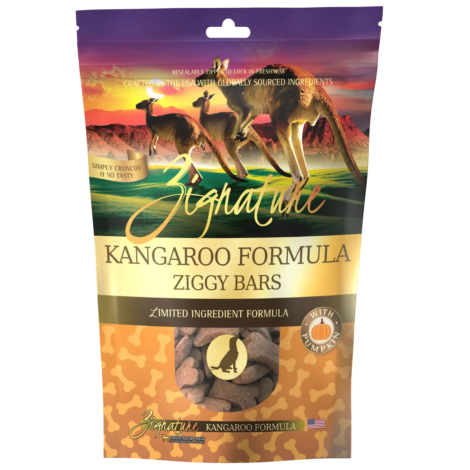 Zignature Kangaroo Formula Ziggy Bars Biscuits Dog Treats 12 oz – Pet ...