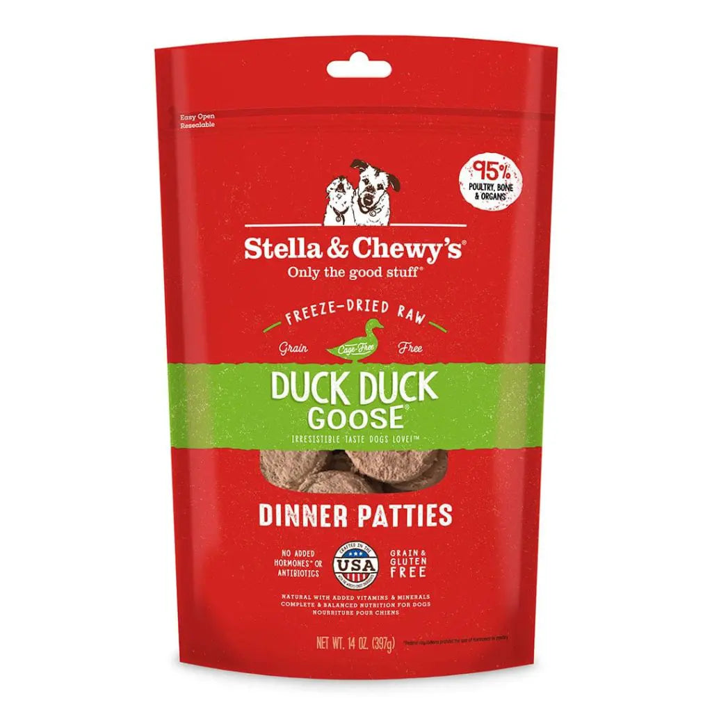 Stella & Chewy's Duck Duck Goose Freeze-Dried Raw Patties – Pet ...