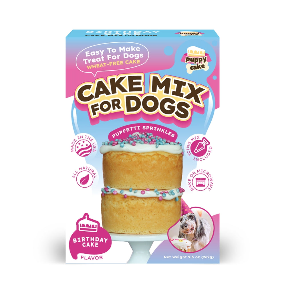 Puppy Cake Mix Birthday Cake Flavored with Pupfetti Sprinkles 9.5 oz ...